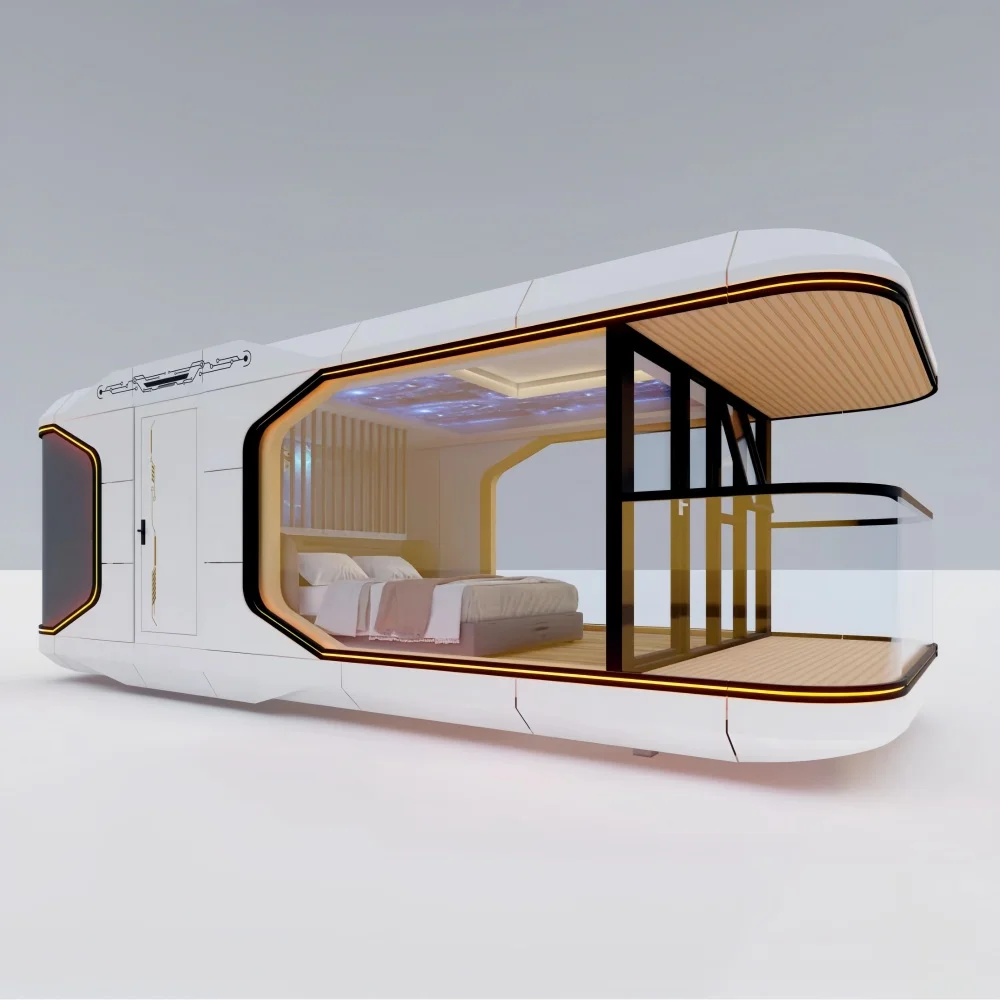Future Tech Space Capsule House - Portable Prefab Living