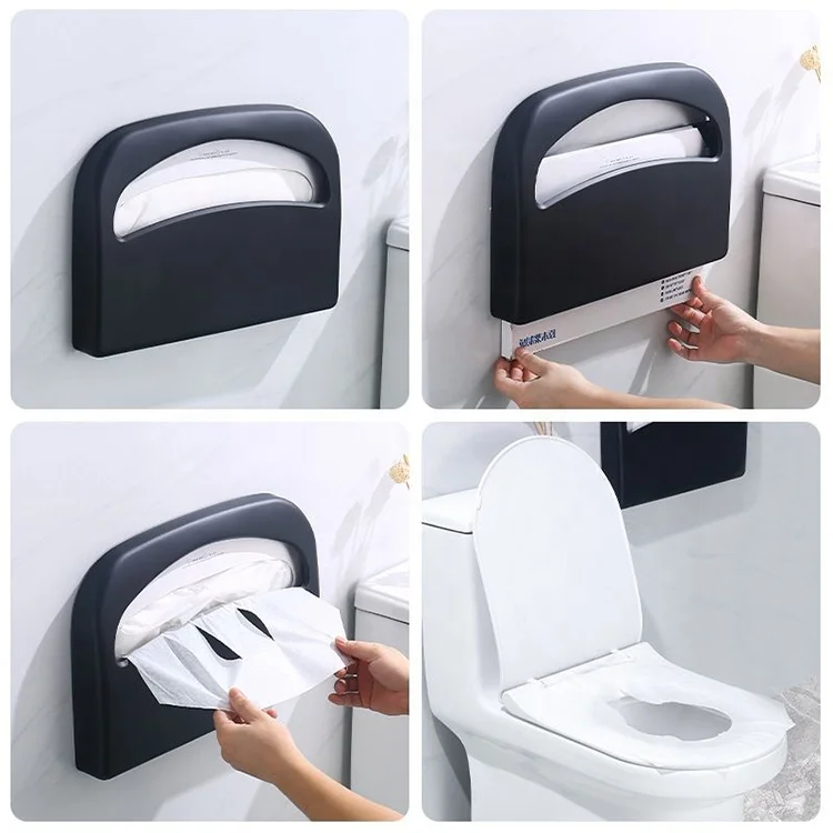 Stainless Steel Toilet Seat Cover Dispenser - Paper Cushion