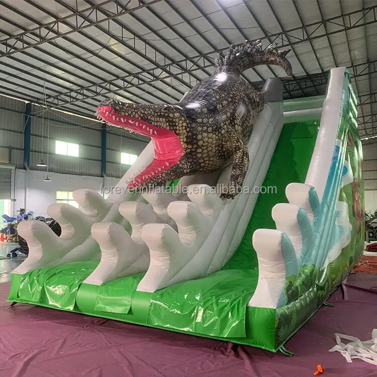 Crocodile Commercial Grade Water China Inflatable Alligator Slide - Buy ...