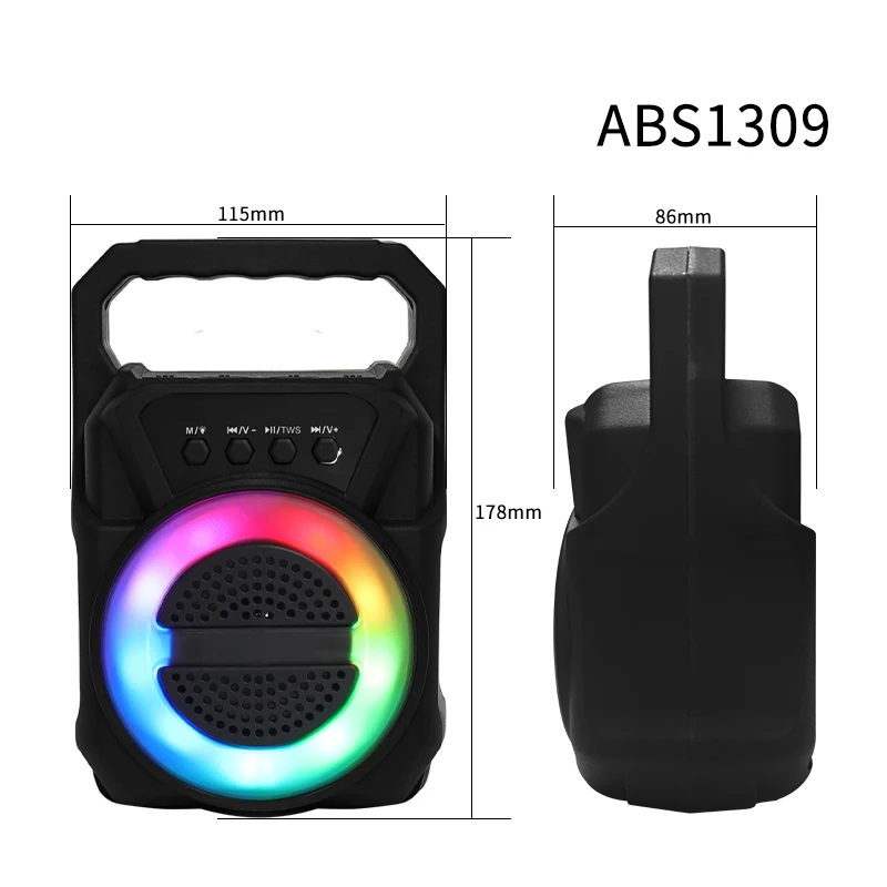 Abs1309 Portable 3w Power 3 Inches Speaker Wireless Oem Professional ...
