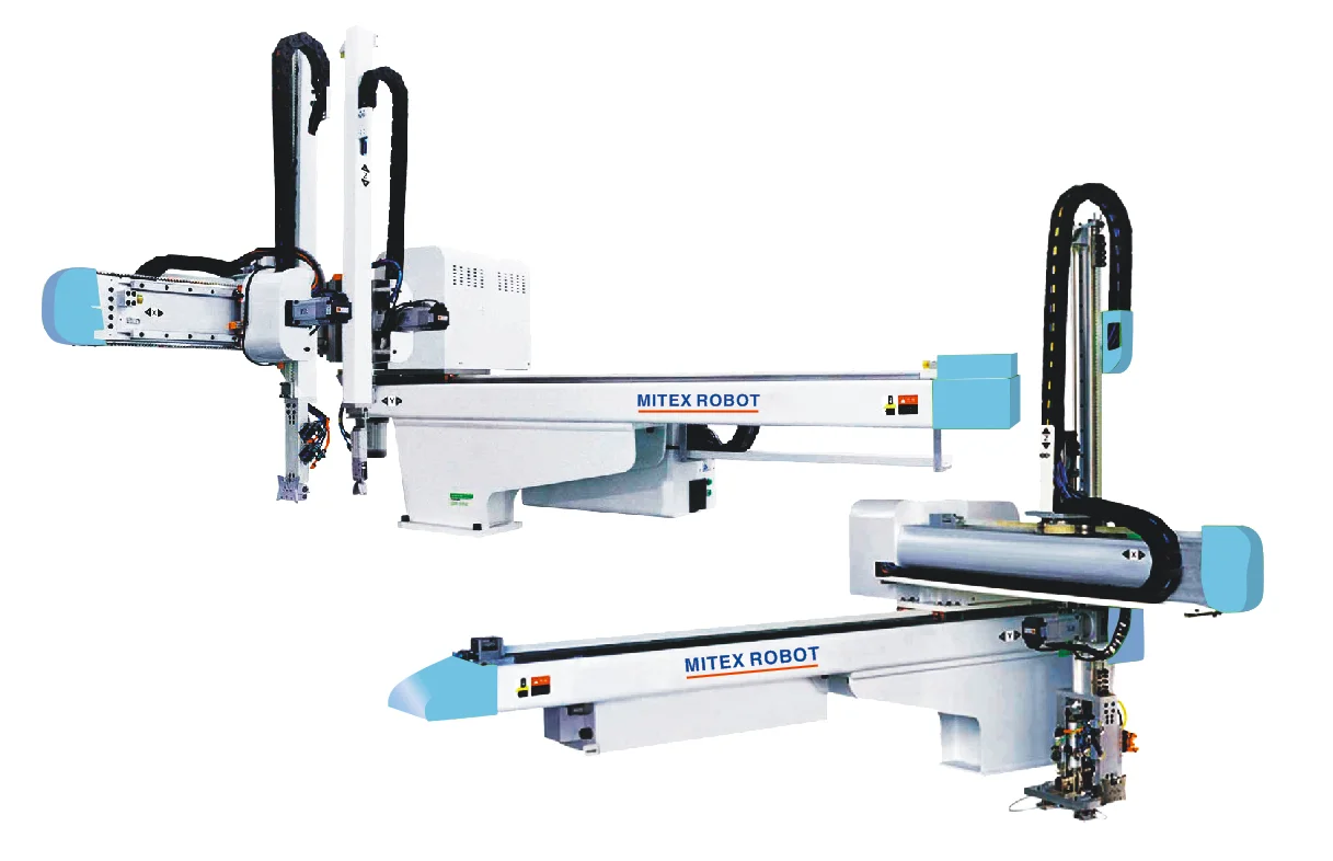 Five Axis Servo Driven Double Arm Take Out Robot for Injection Molding ...