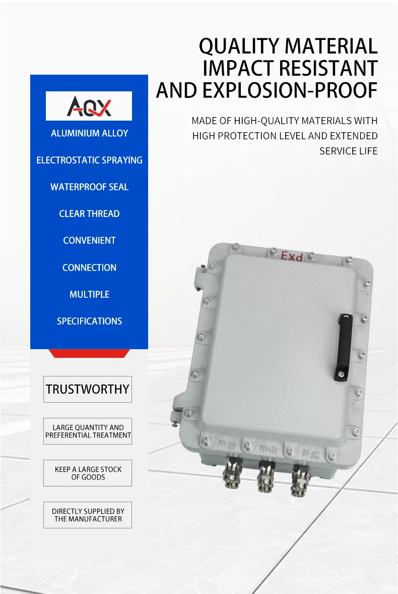 ATEX Hazardous Area Stainless Steel Terminal Box - IP65