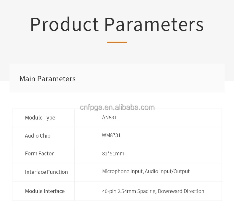 ALINX AN831 Conversion Sound Signal Audio Acquisition Module Audio ...