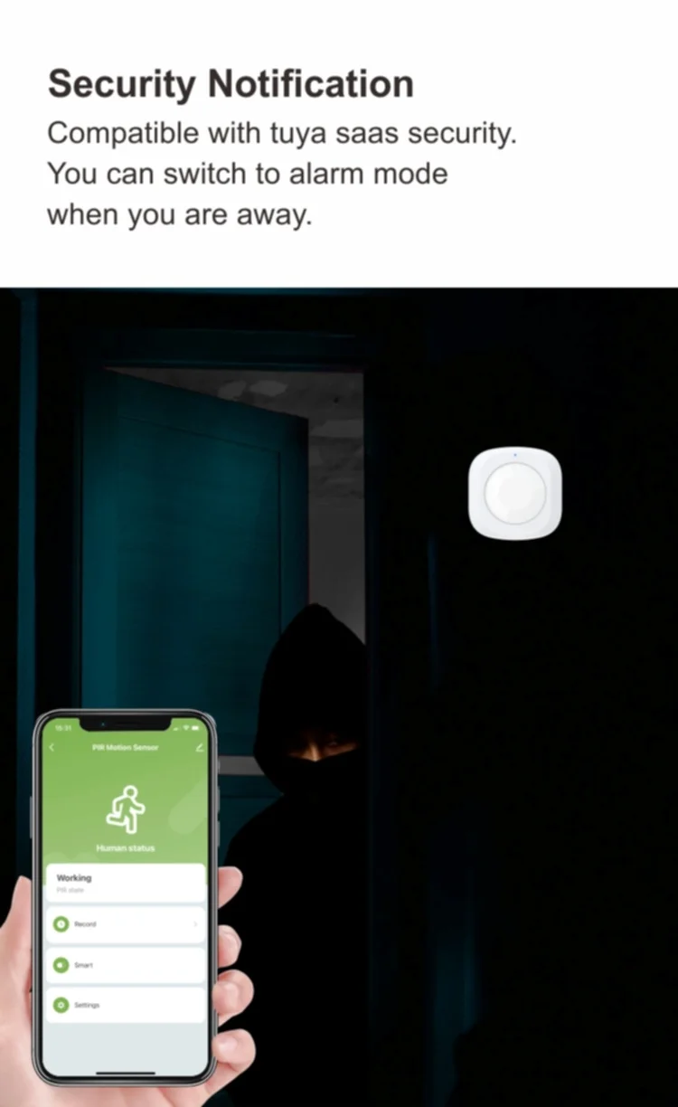 Human Presence Sensor Zigbee Smart Motion Detector for Home Security