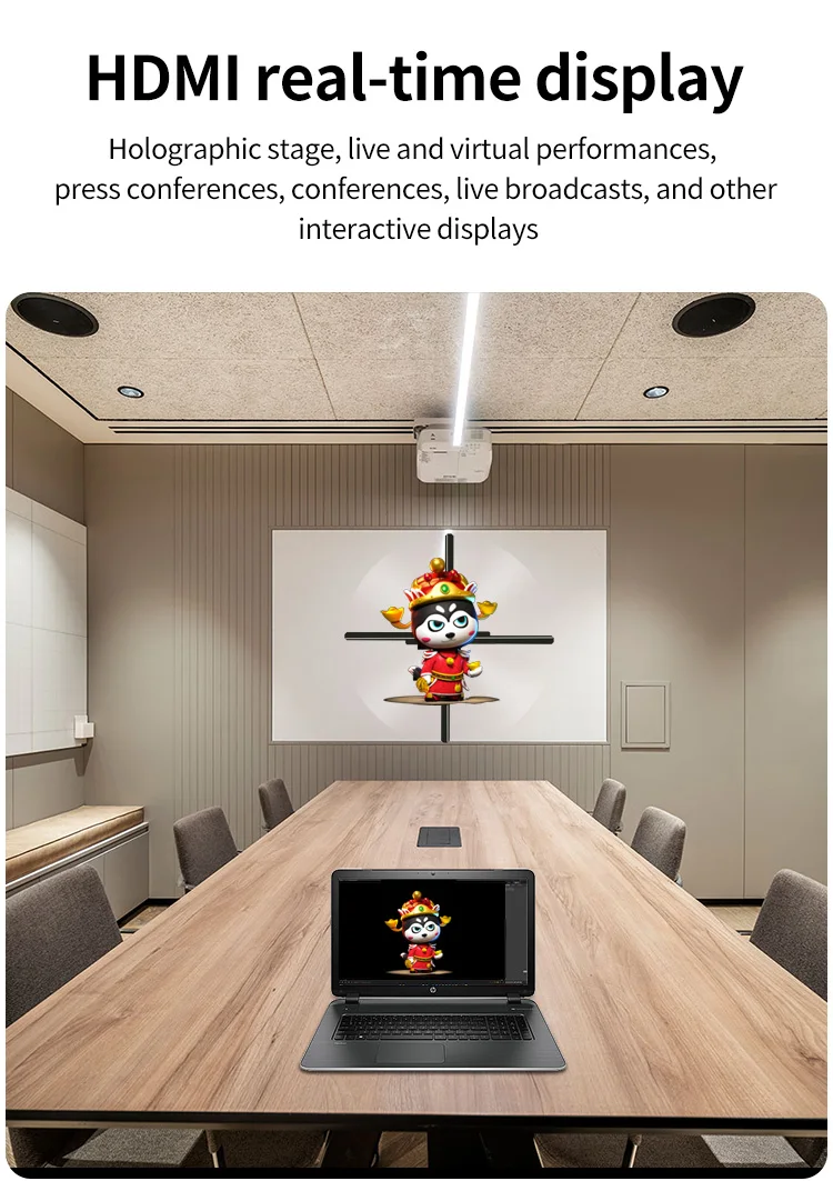100CM HDMI 3D Hologram Fan Projector - High Resolution Display