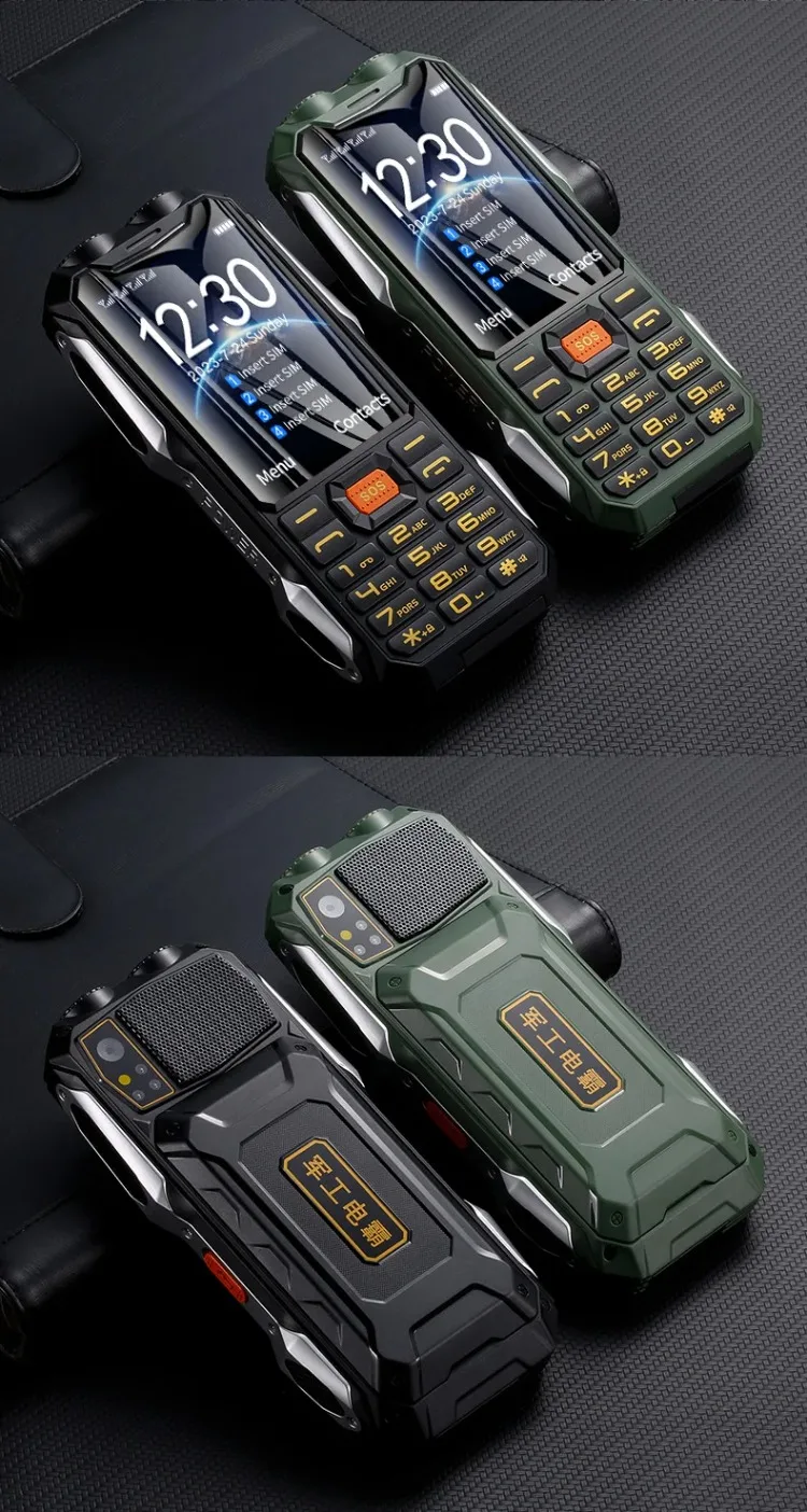 Q9 GSM 2G Network Mobile Phone with 4 SIM Cards & HD Display