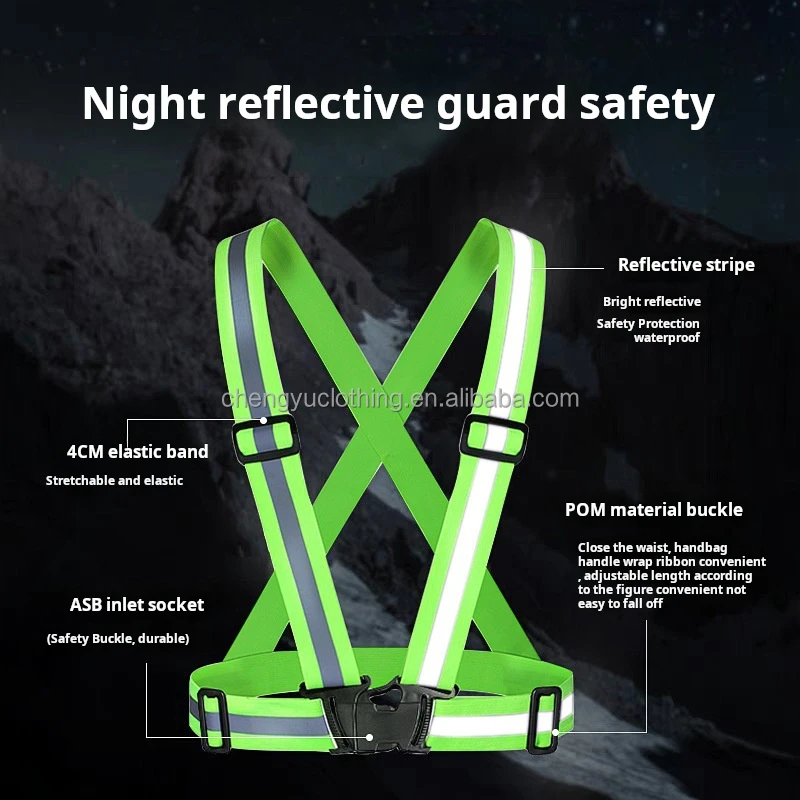 2024 Hi vis safety Men Cross Vest High Visibility Safety reflective ...