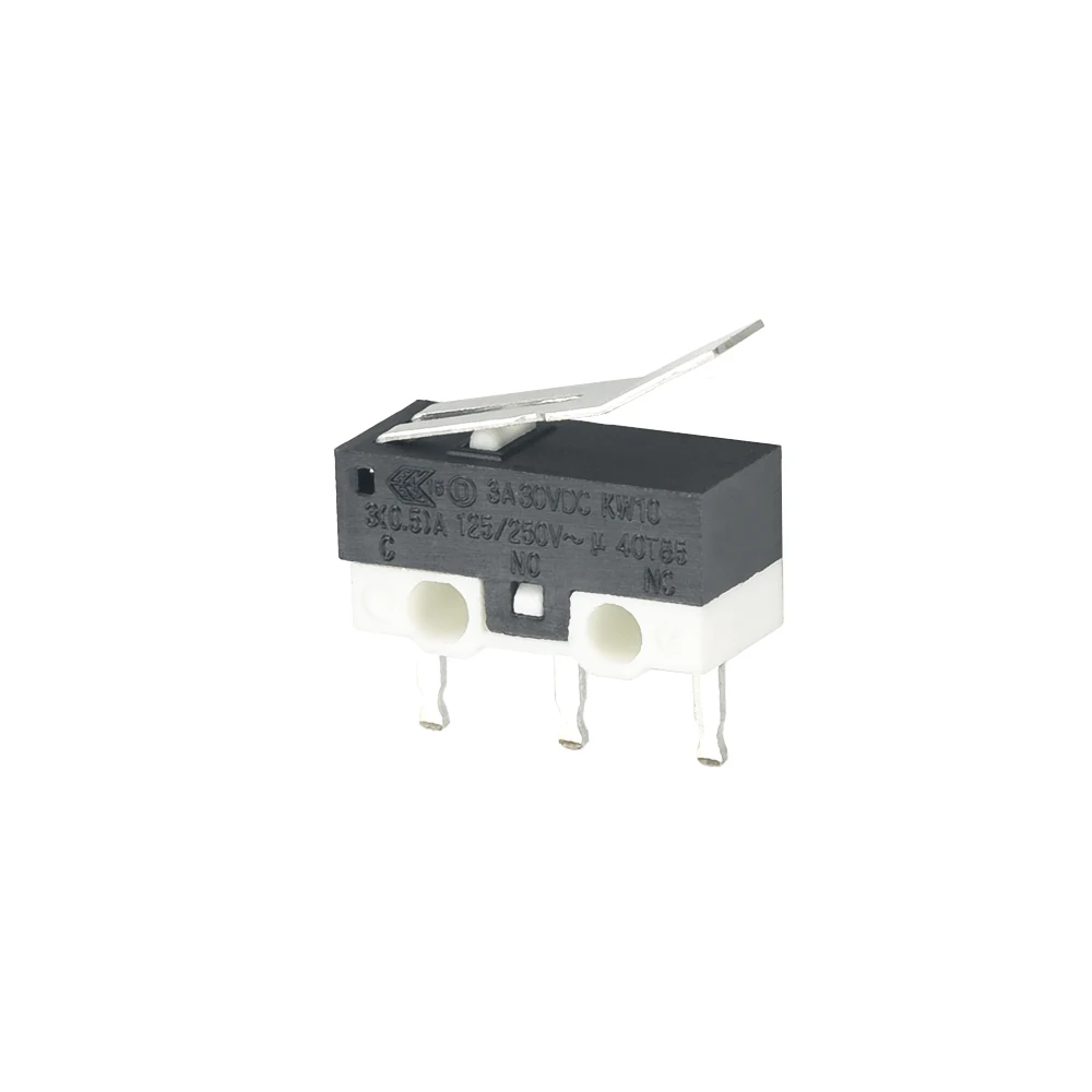 Kw10 Ac 3a 125v 3pin Spdt Limit Micro Switch Long Hinge Lever Micro ...