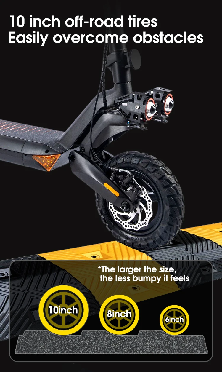 New Design T8 Off Road Fastest Electric Scooter Adult Folding Mobility ...