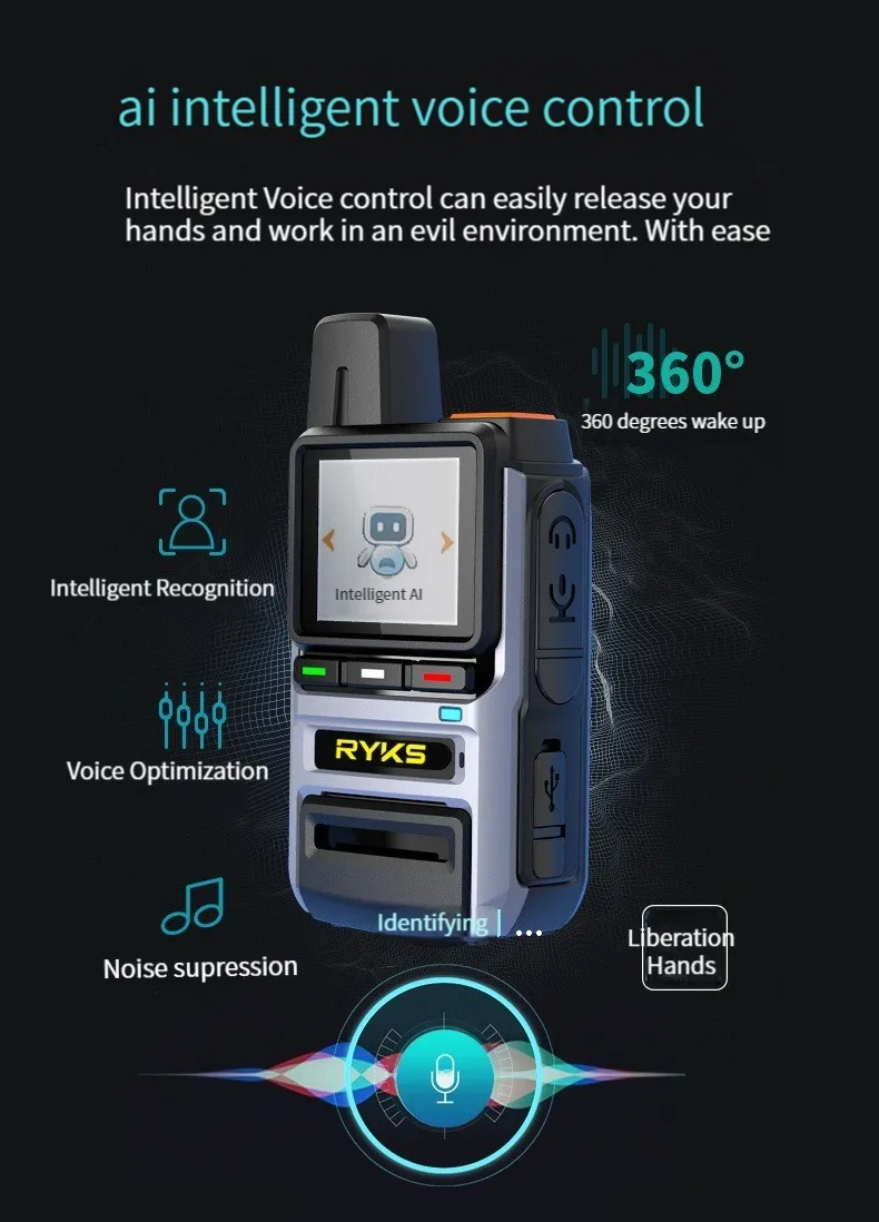 Global-intercom 4g Poc Internet Two-way Radio Mini Sim Card Walkie ...