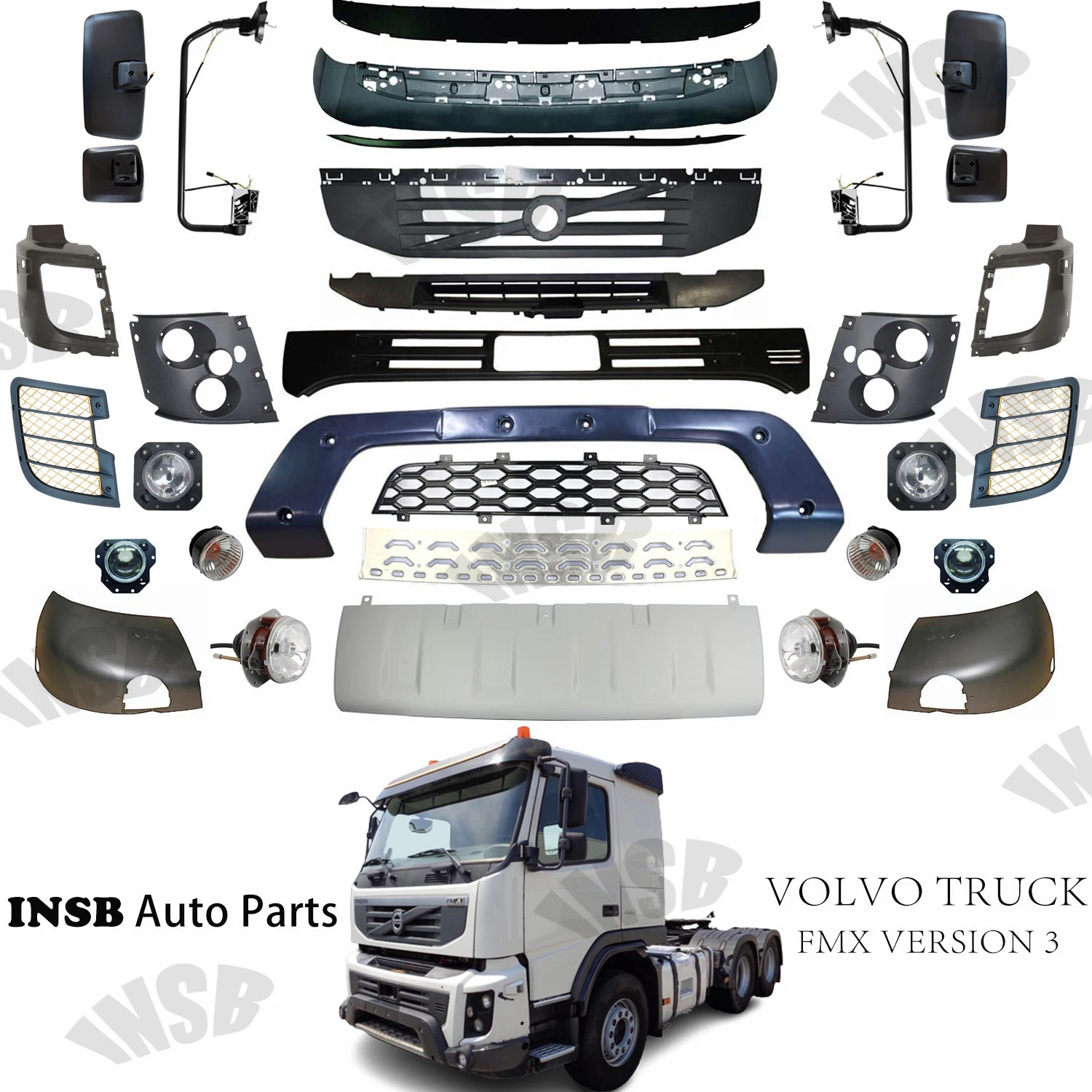 Bumper Step for Volvo FMX Version 1 Truck - Durable Auto Parts