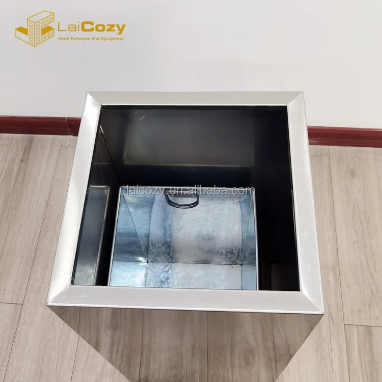 Hotel Lobby Swing Top Waste Bin - Sustainable & Stylish