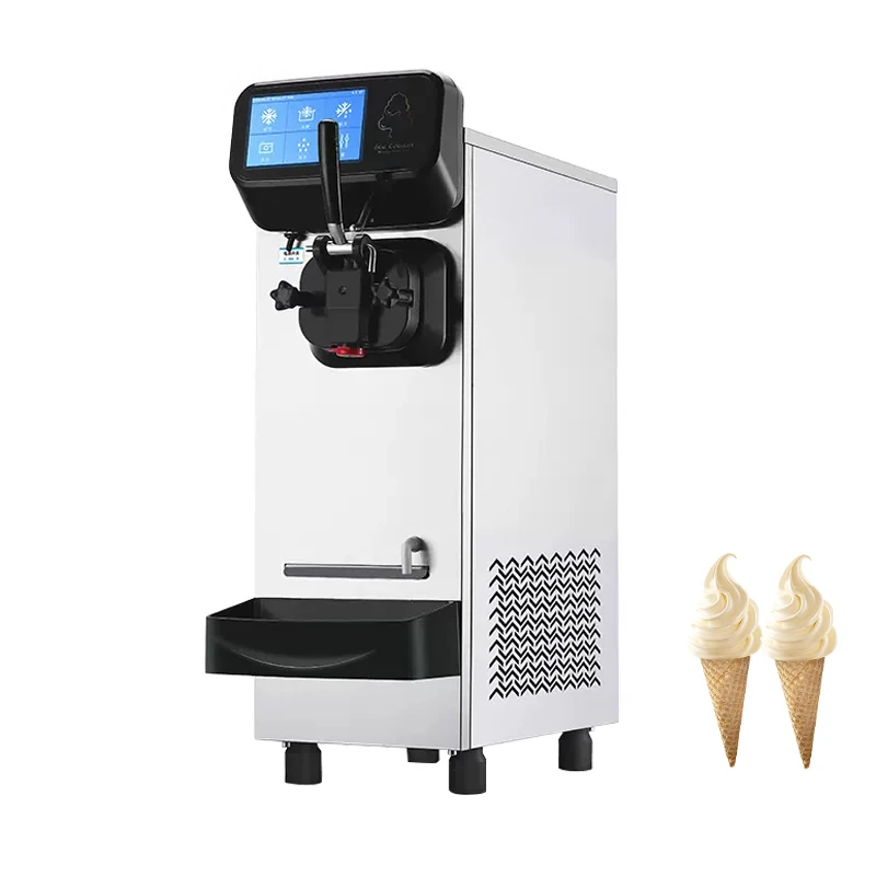 Commercial Small Fully Automatic Ice Cream Machine Intelligent Touch ...