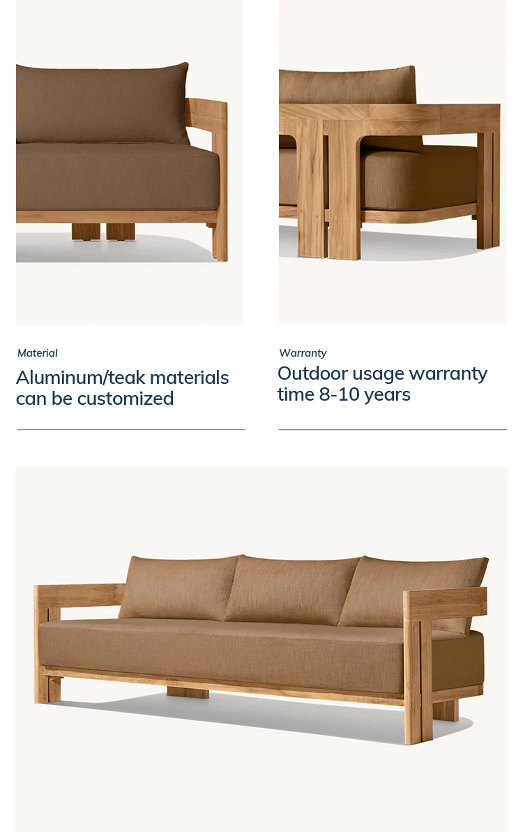 Luxury Garden Sofa Set by JANSSONG - Teak Outdoor Furniture