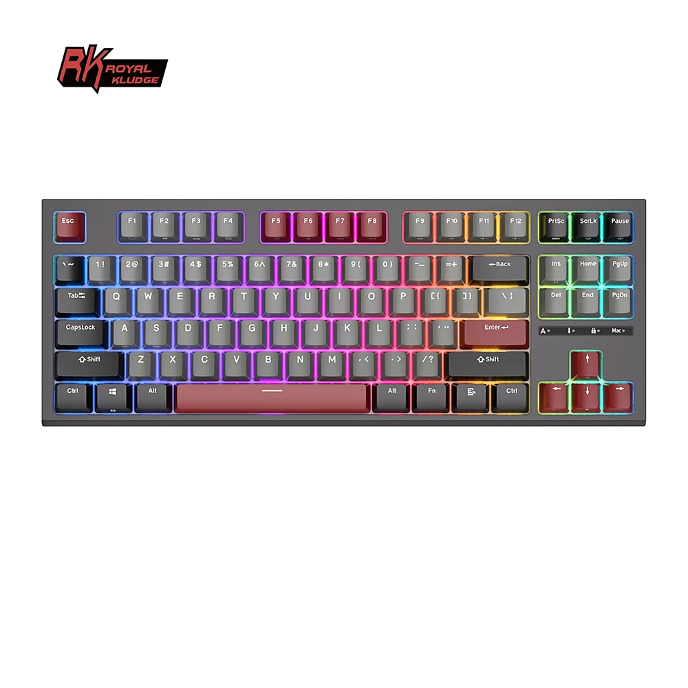 Royal Kludge Rk R87 Teclado Gamer Keyboard Tkl Wireless Multimedia ...