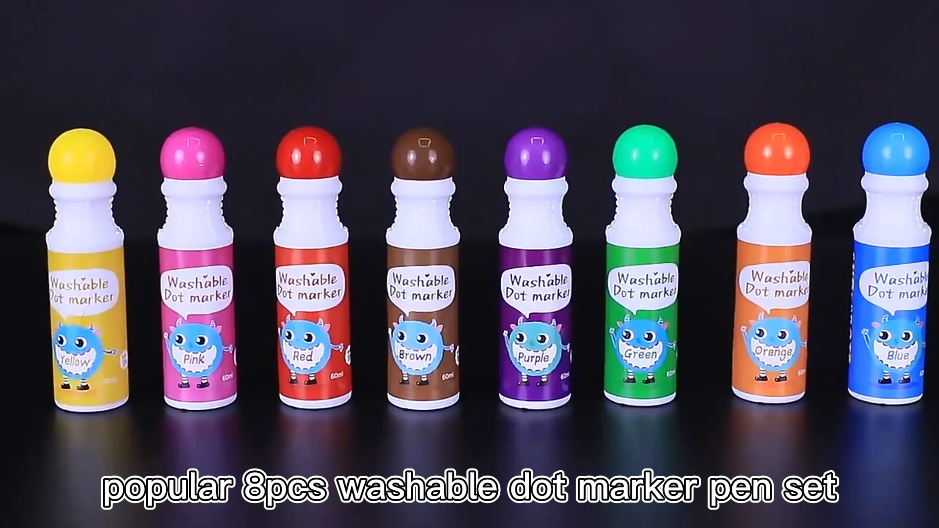 Best-selling Kids Creative Toys Easy-grip Washable Dot Marker Pen Set ...