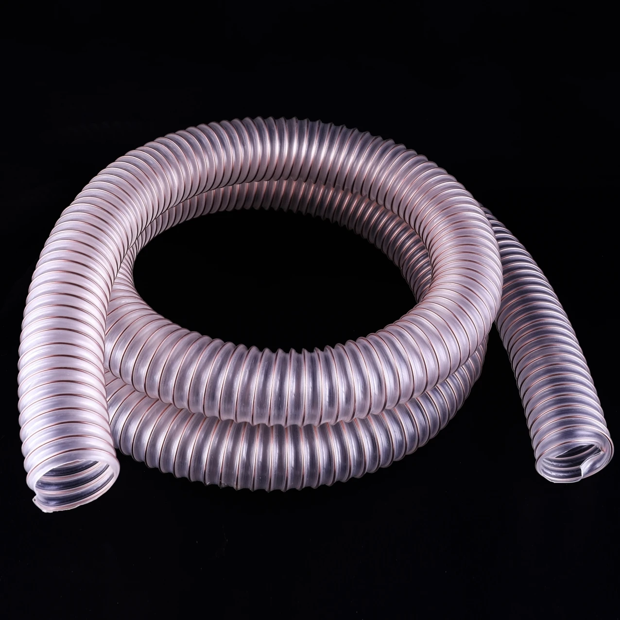 Pu Duct Polyurethane Flexible Air Duct With Coppered Steel Wire Pipe ...