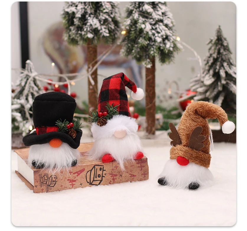 Christmas Santa Plush Gnome With Light Swedish Tomte Doll Gonk Gnome ...