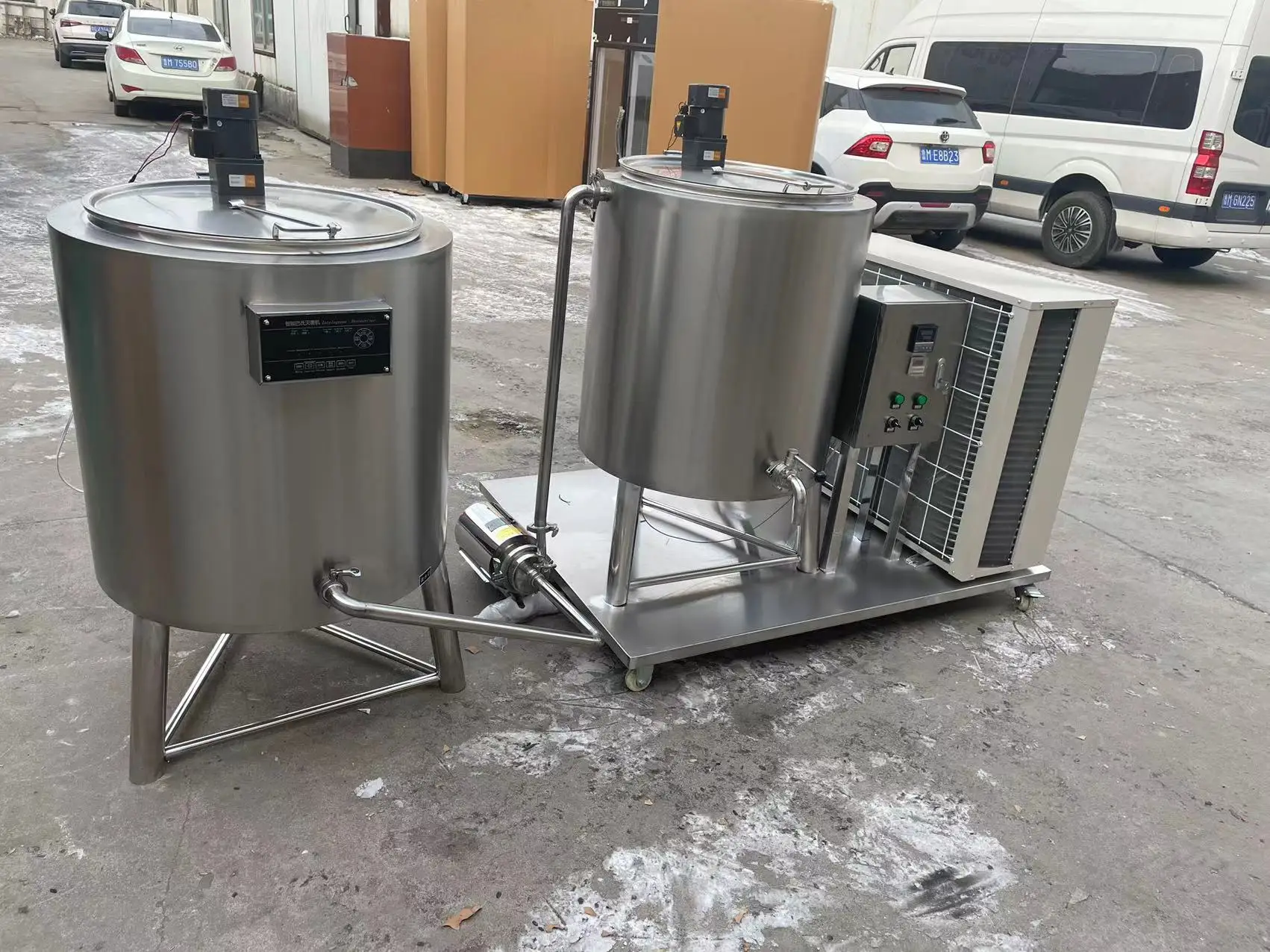 Stainless Steel Storage Refrigerator for Milk Cooling