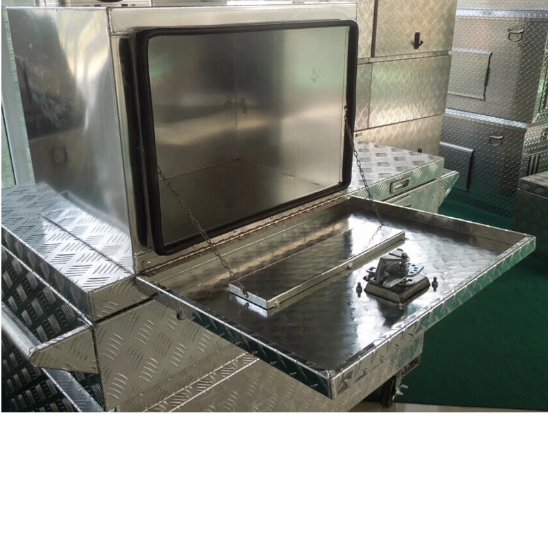 Aluminum Pickup Truck Underbody Bed Tool Box - Durable Storage