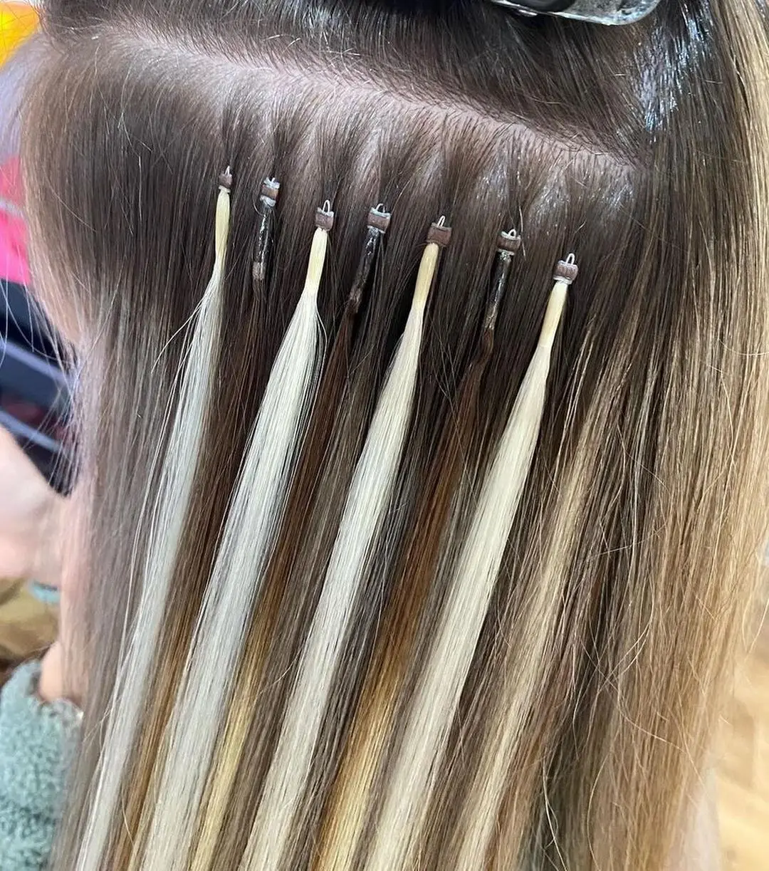 Double Drawn Full Cuticle Micro Ring Nano Ring Tip Russian Virgin Hair Extension,Long Lifespan ...