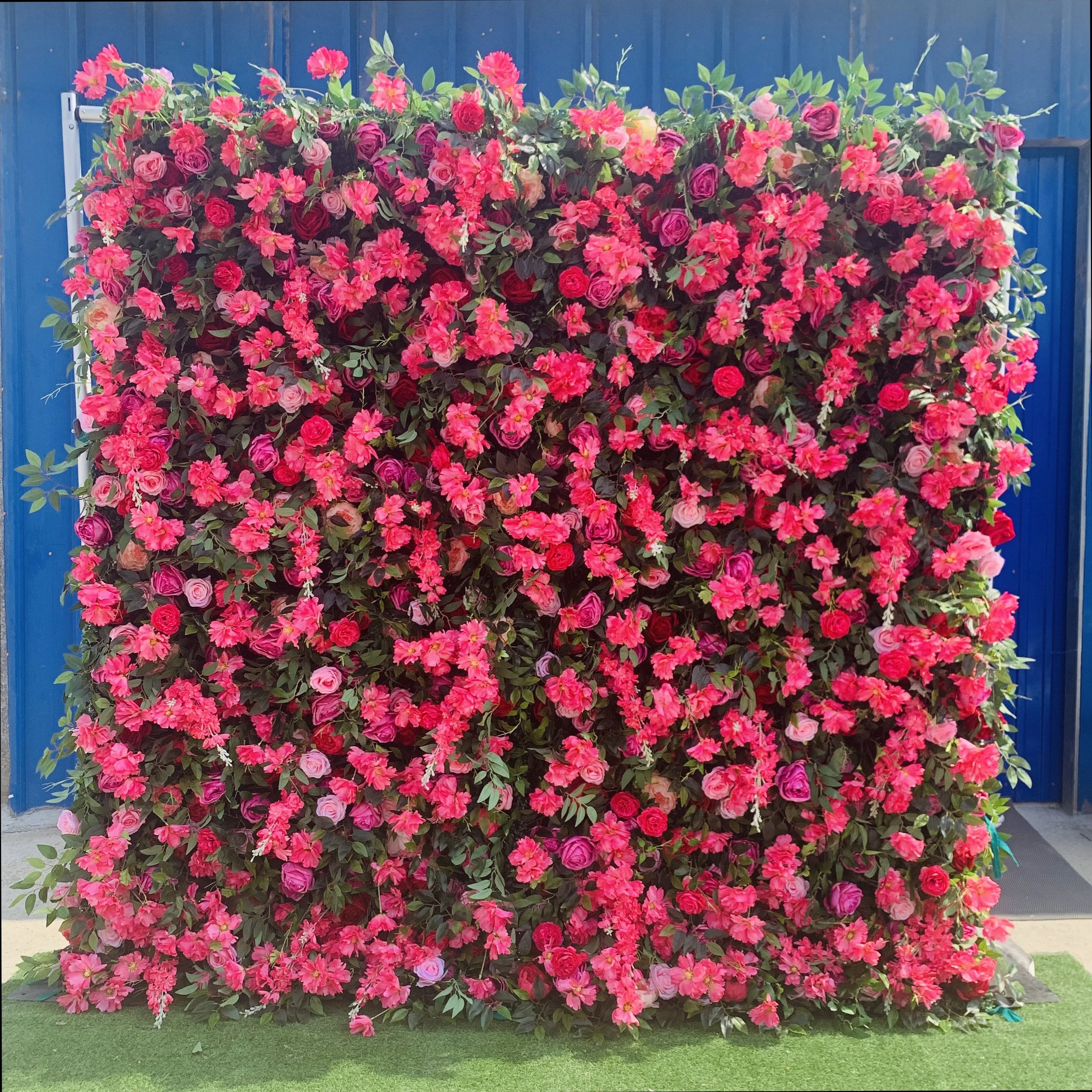 A-FW020 Wedding Roll up Flower Wall Panel Backdrop
