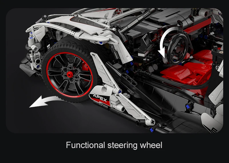 Cada C61053 V12 Brick Hypercar Blocks Supercar Building Super Rc Remote ...