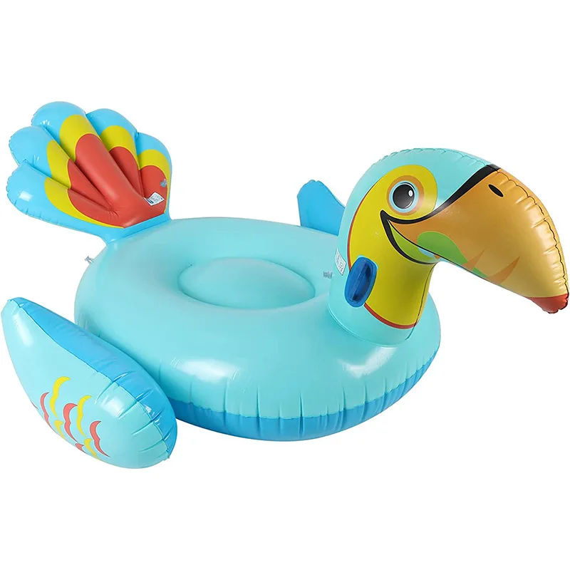 Inflatable Toucan Ride-on Pool Float Summer Beach Swimming Pool Float ...