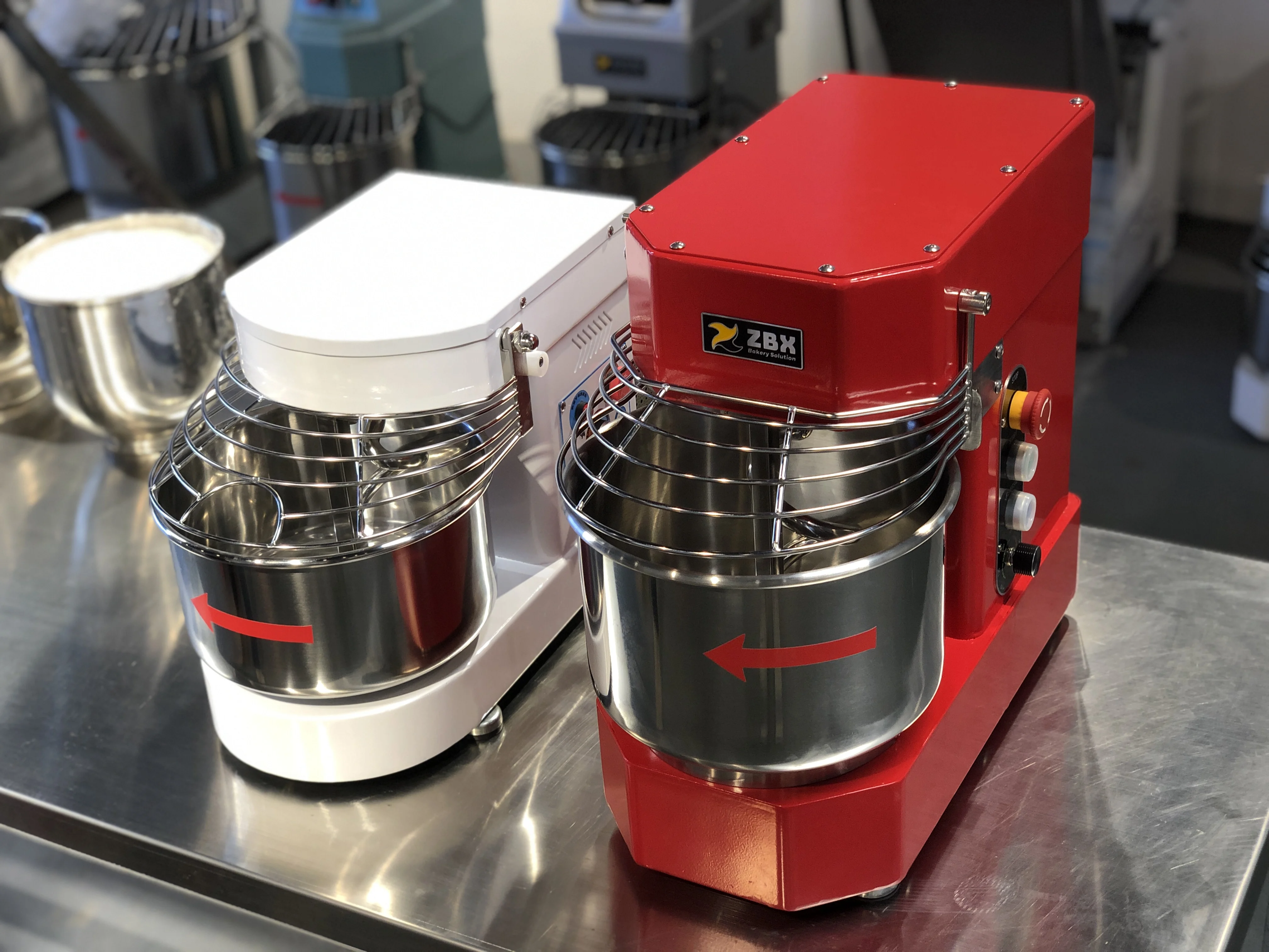 Spiral Dough Mixer for Bakeries - 3/5/8/12/16/20/25/50/75/100kg Flour ...