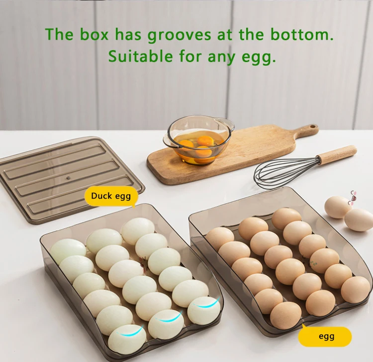 JILEN- Plastic Kitchen Egg Storage Box, Automatic Egg Drop Box| Alibaba.com