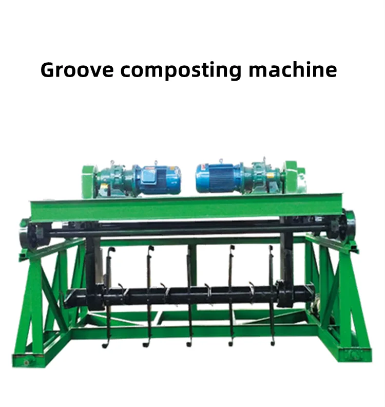 Quality Assurance Fermentation Compost Turning Machine Groove Hydraulic ...