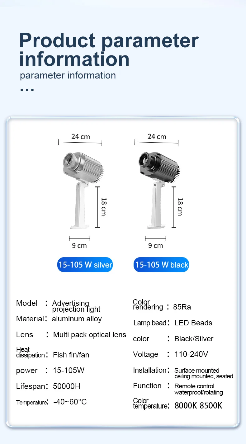 Custom Advertising Projection Lamp 25W - HD LED Logo