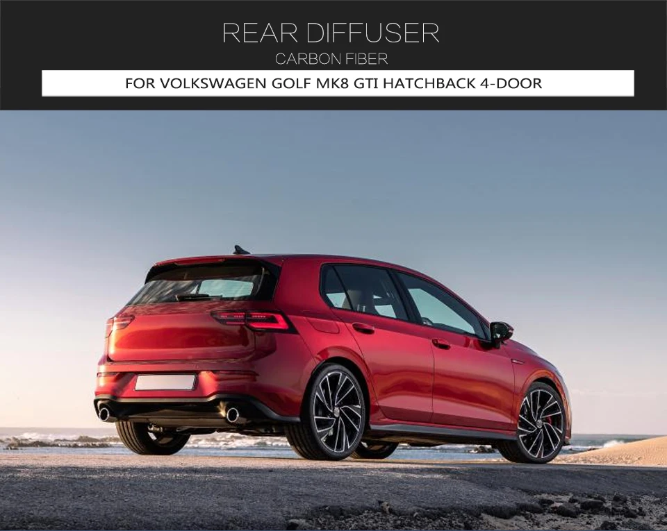 Dry Carbon Fiber Golf MK8 Car Bodykit for VW GTI Hatchback