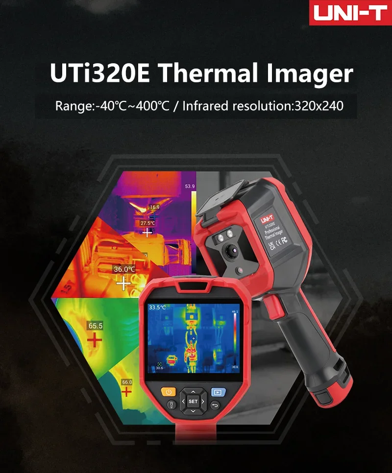 UNI-T Uti320e Thermal Imaging Camera - High Resolution & Wifi