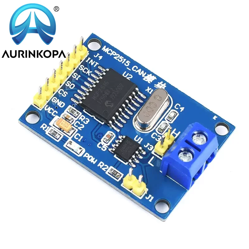 Mcp2515 Can Bus Module Tja1050 Receiver Spi Protocol 51 Microcontroller ...