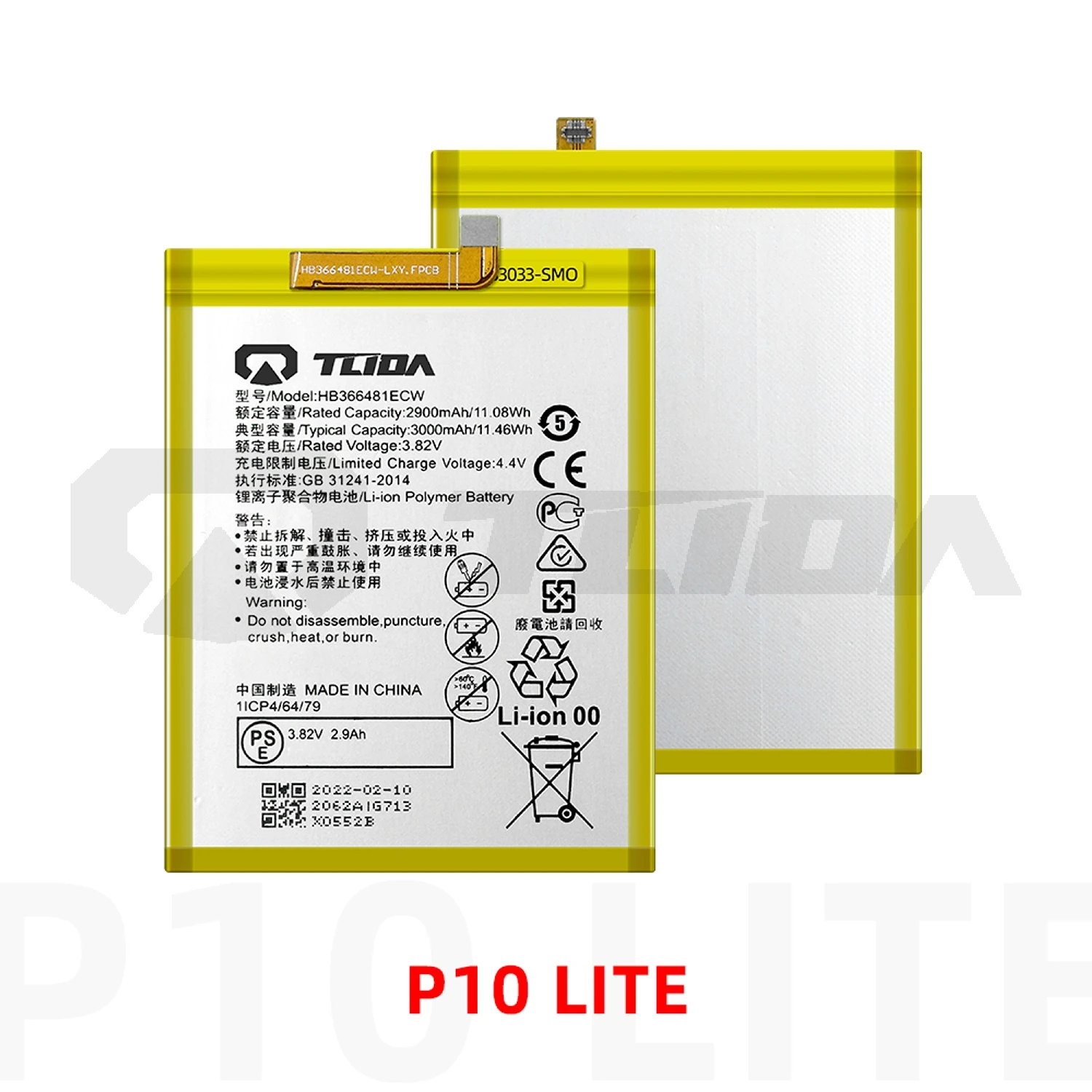 Tlida Original Replacement Li-ion Polymer Battery Hb366481ecw For ...