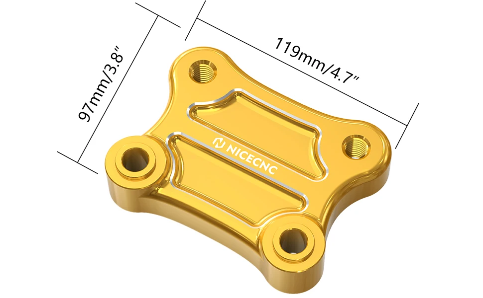 Nicecnc 2-1/2" Pull Back Plate Riser for Harley Street Glide