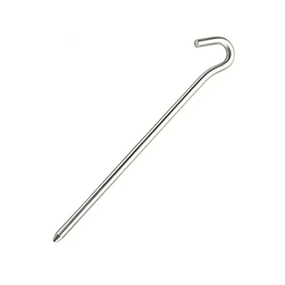 Outdoor High Strength Question Mark Shaped Tent Pegs Aluminum Camping ...
