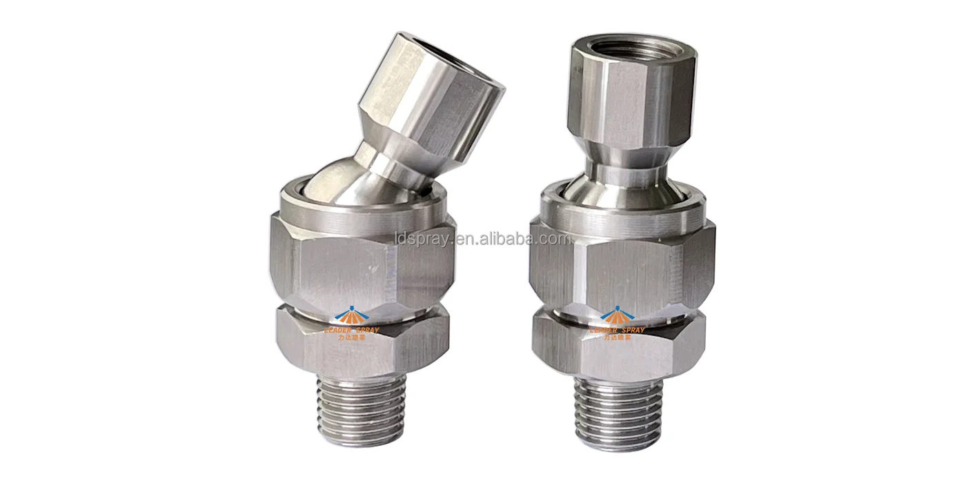 Stainless Steel & Brass Water Nozzles - Adjustable Swivel Joints