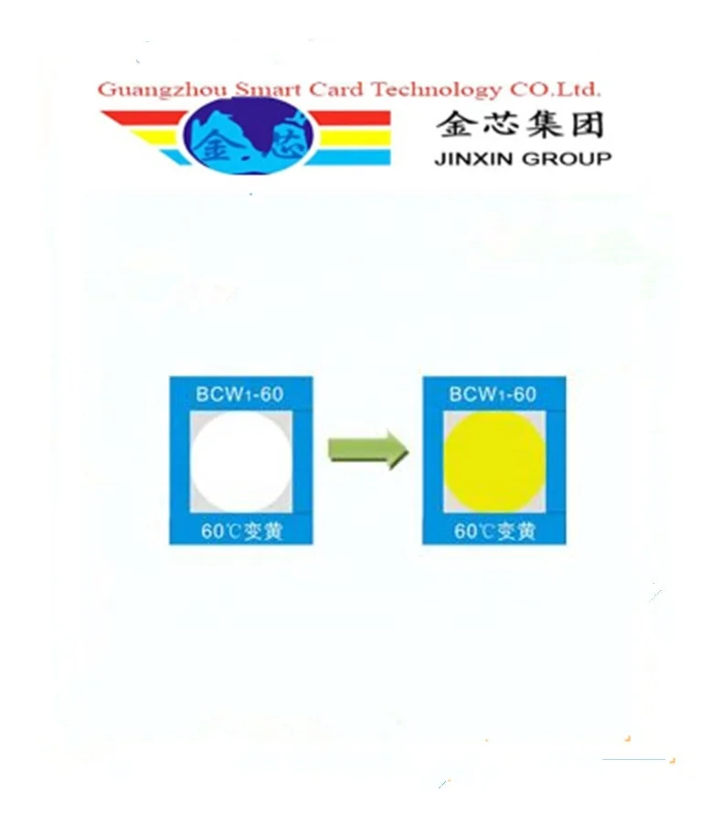 Thermometer Irreversible Sticker Indicating Measurement Color Changing ...