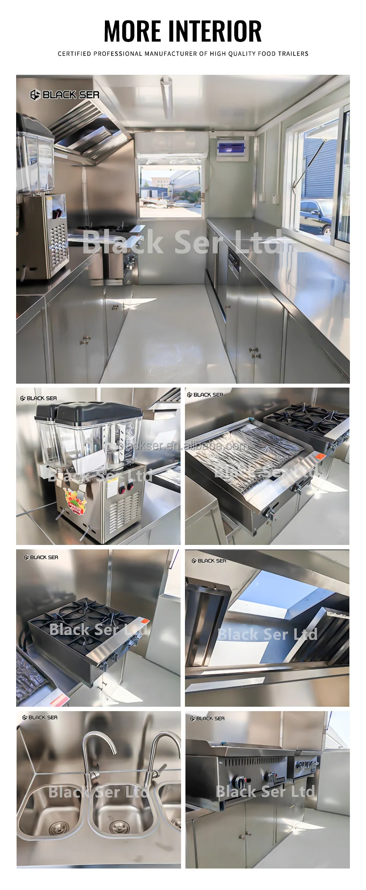 Foldable Food Cart Chicken Rotisserie Grill - Mobile Food Trailer