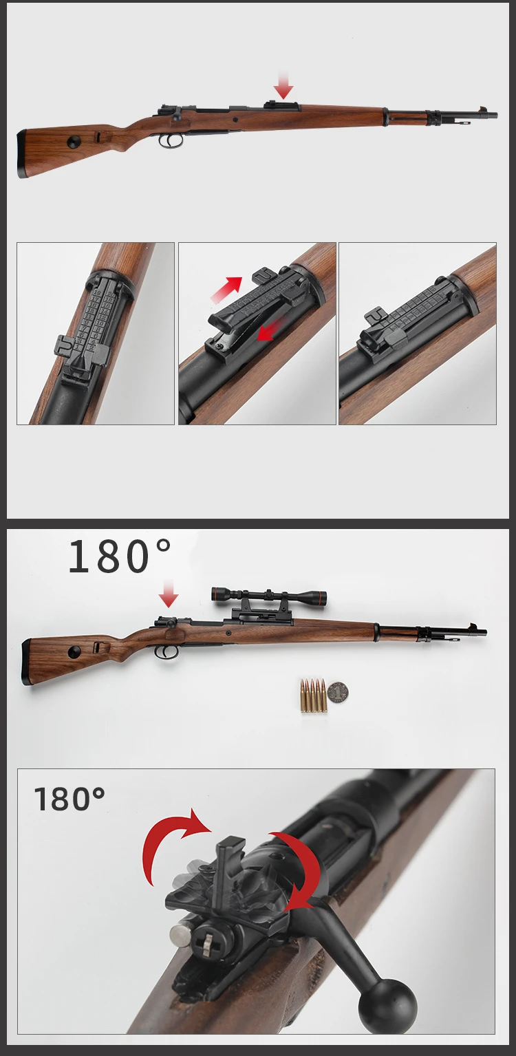 1:2.05 Alloy Army Mini 98k Sniper Alloy Guns And Weapons Army Metal ...