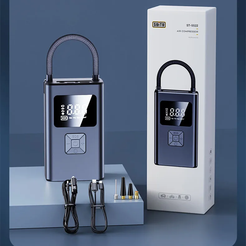 Dual Power Tire Inflator - Portable & Efficient Solution