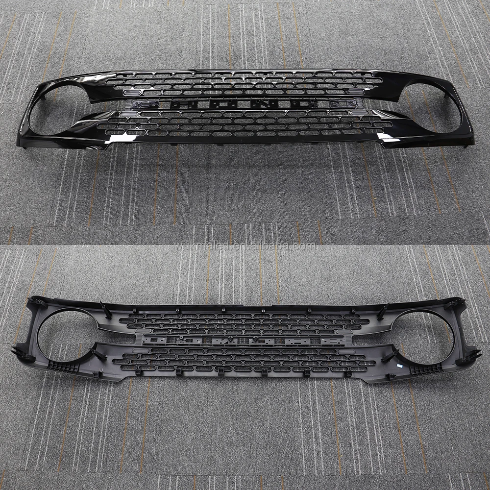 For Ford Bronco Raptor 2021 2022 2023 Black Front Bumper Grille Center ...