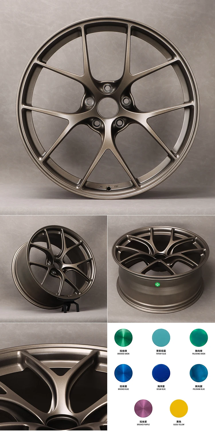 Wangu One-piece Forged Wheel Aluminum Wheels Rims Bronze Alloy Car ...