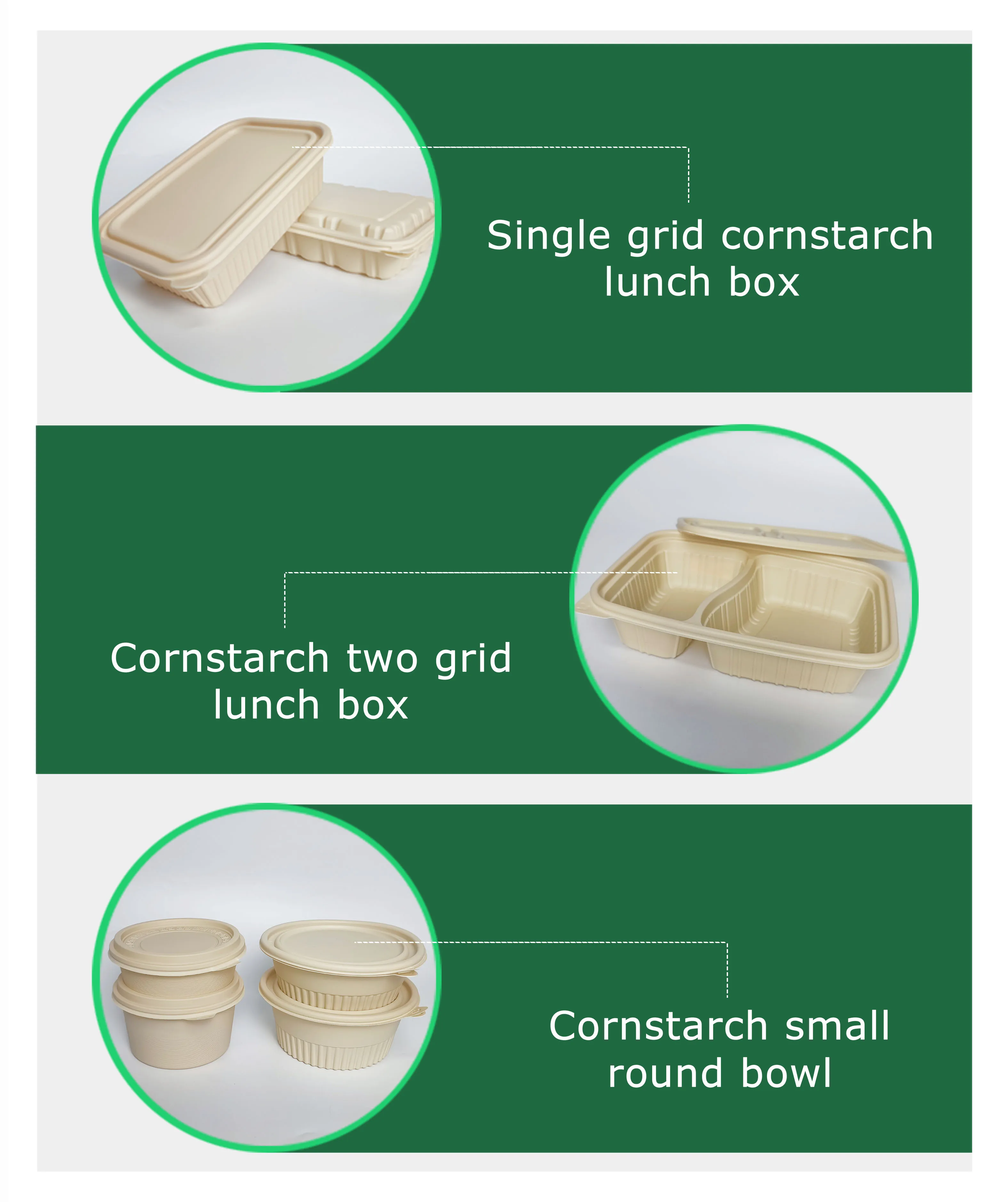 Cornstarch Microwavable Plastic Containers Corn Starch Fast Food ...