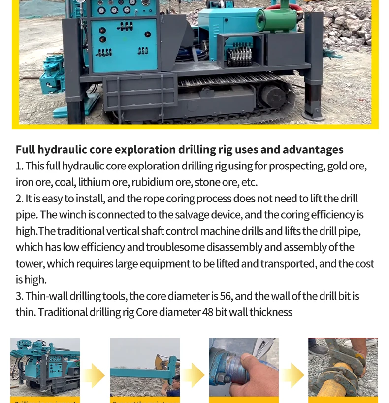 Global Geotechnical Core Sample Drill Rig Machine FD400 Soil Testing ...