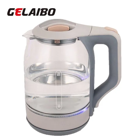 Beige Color Glass Electric Kettle With High Quality Controller 1.8l ...