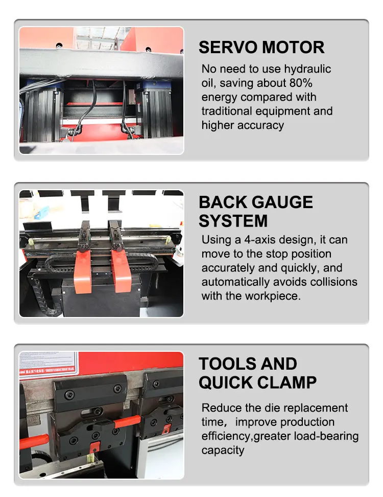 Efficient And Stable Output Back Gauge System 4-axis Full Electric ...