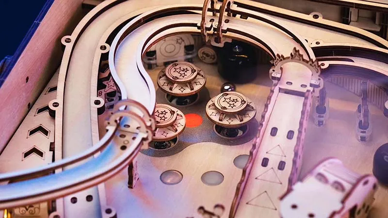 Robotime Rokr DIY 3D Pinball Machine Model Kits for Adults